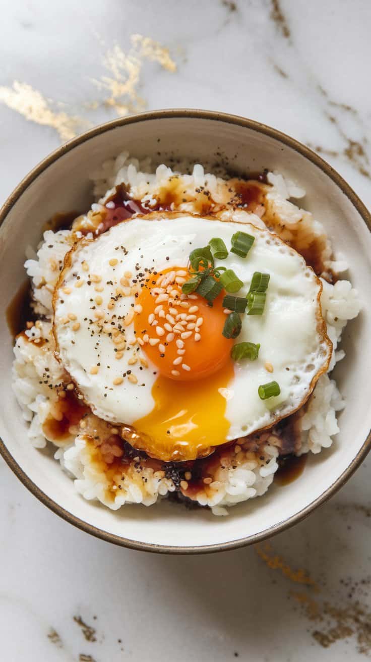 Easy Gyeran Bap – Korean Egg Rice - Spice Up Bites